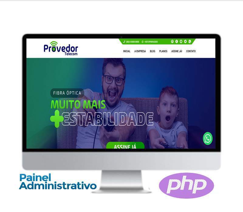Site para Provedores de Internet -COD-6324 - Loja Scriptstore