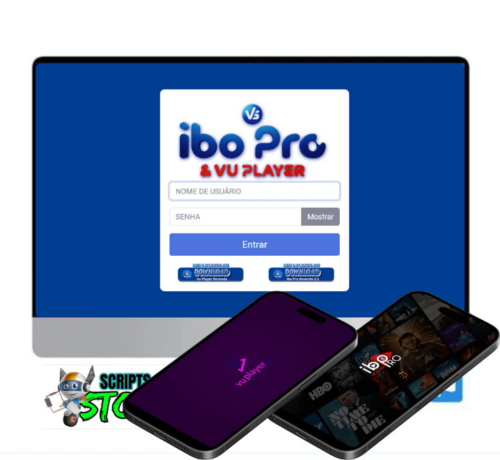 IBO PRO E VU PLAYER COM PAINEL REVENDA - Loja Scriptstore