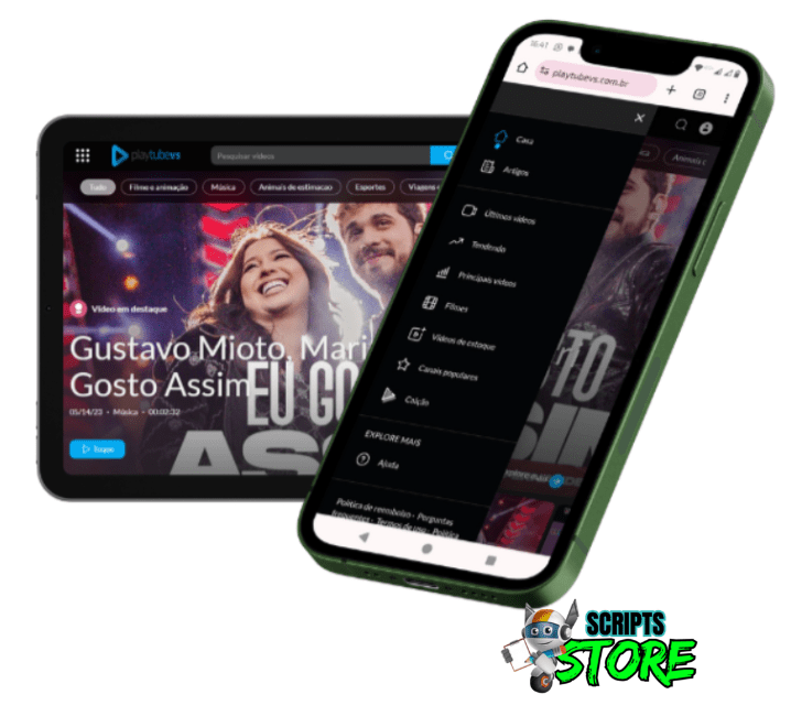 SCRIPT PLAYTUBE 2025 - Loja Scriptstore